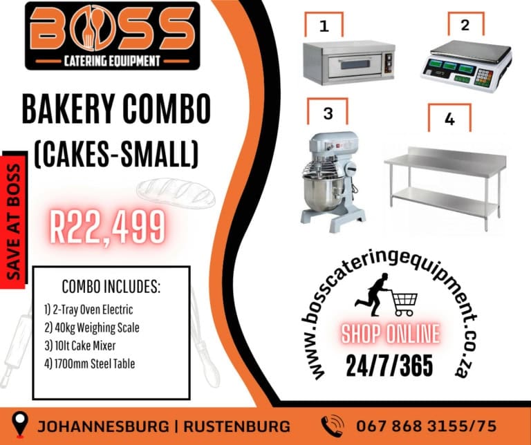 Bakery Equipment Combo - Cakes (Small) - Boss Catering Equipment