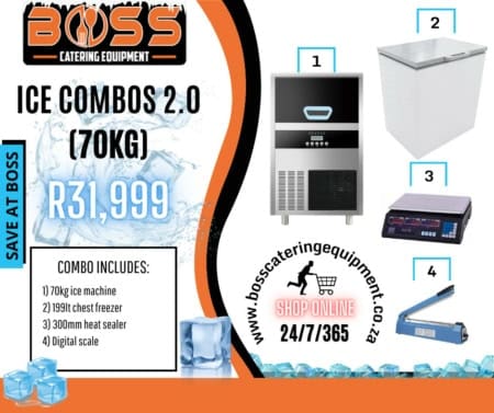 Ice Machine Combos 2.0 - (70kg) - Boss Catering Equipment
