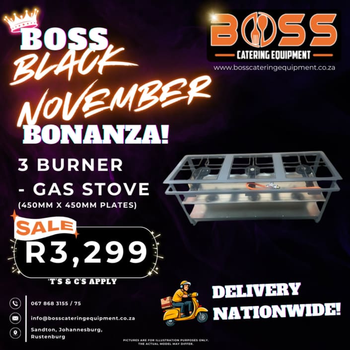 3-burner Boiling Table / Gas Stove (Heavy Duty) -*BLACK FRIDAY ...